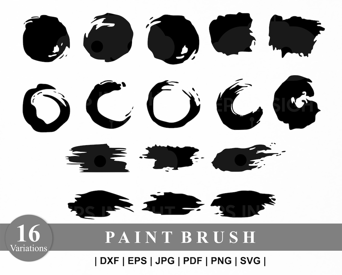 Pinselstrich svg. Pinsel-Schlüsselanhänger. Pinselstrich | Etsy