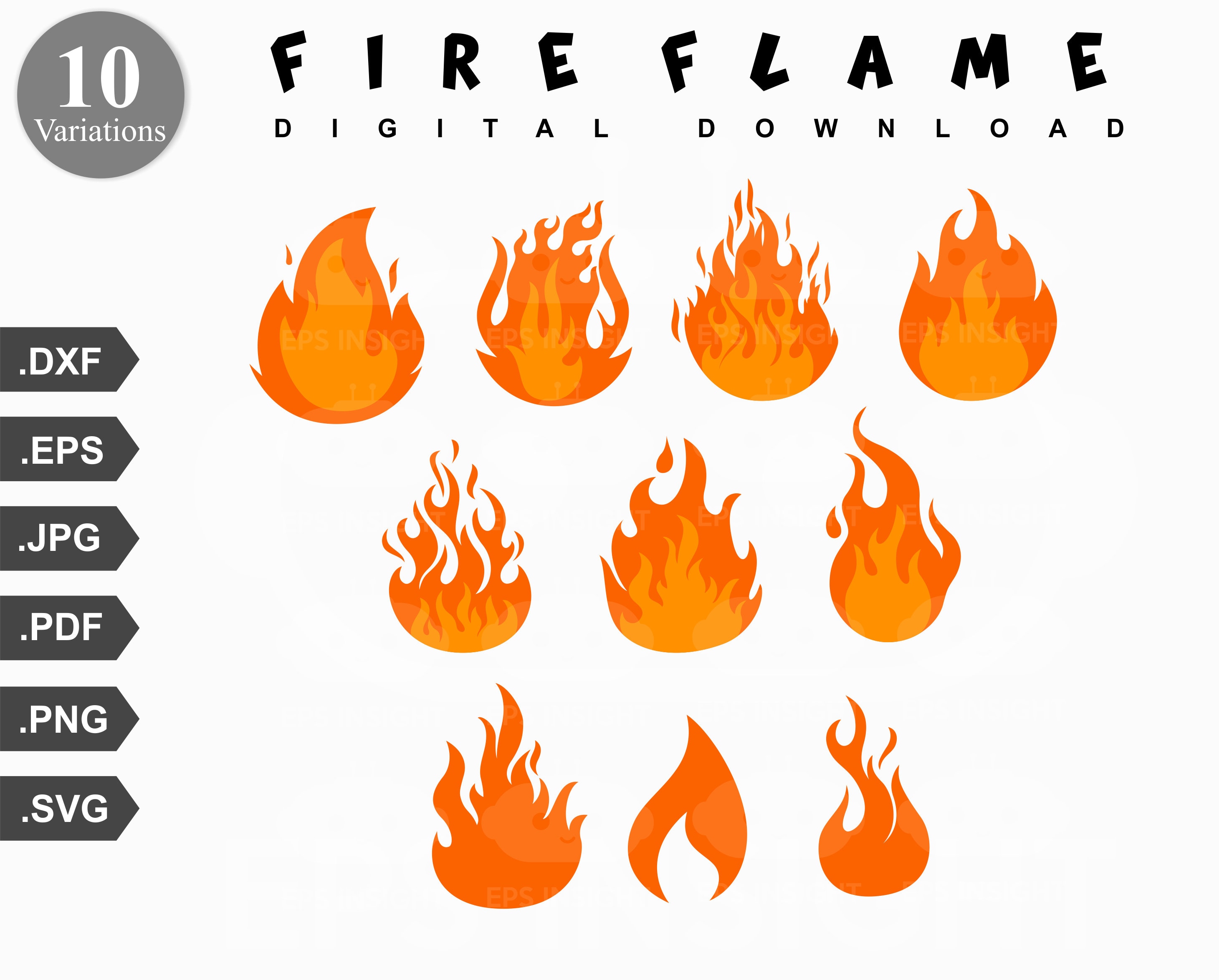 Flame Fire Svg. Fire Svg. Flame Svg Bundle. Fireball Svg. - Etsy Canada