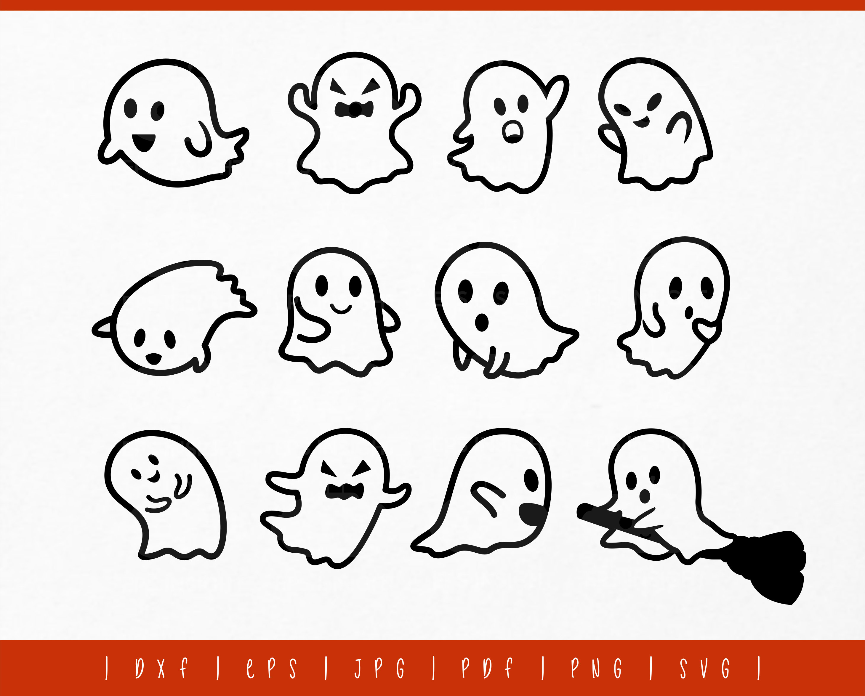 Cute Ghost Svg. Ghost Svg Bundle. Halloween Svg. Ghost Cut - Etsy Canada