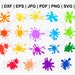 Splatters Svg File. Paint Splatter Svg Bundle. Paint Splash. - Etsy