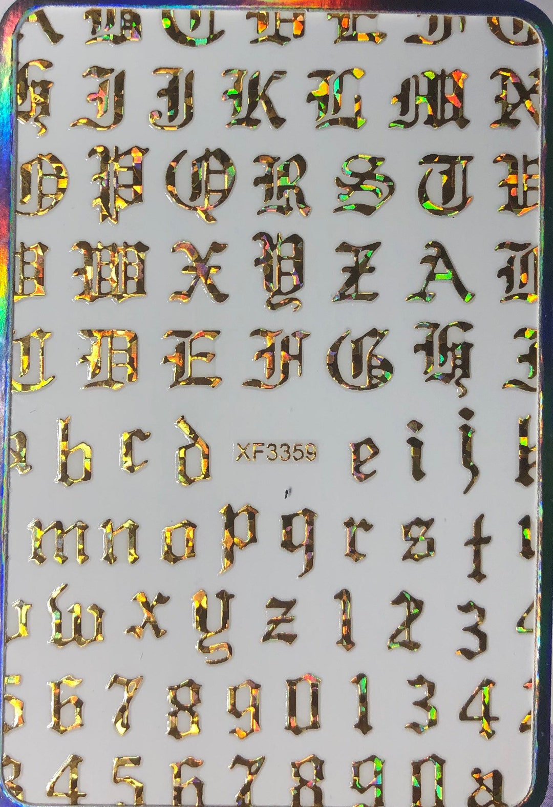 Gold Letter Stickers - Etsy