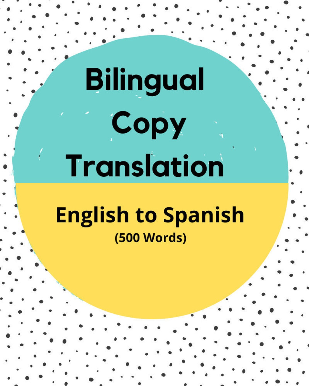 Bilingual Translation English to Spanish (500 Words) - Etsy