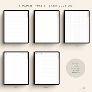 Green Neutral Digital Notebook — Instant Digital Download — Notability ...