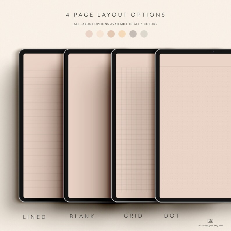 Warm Neutral Digital Paper Pack — Instant Digital Download — Notability ...