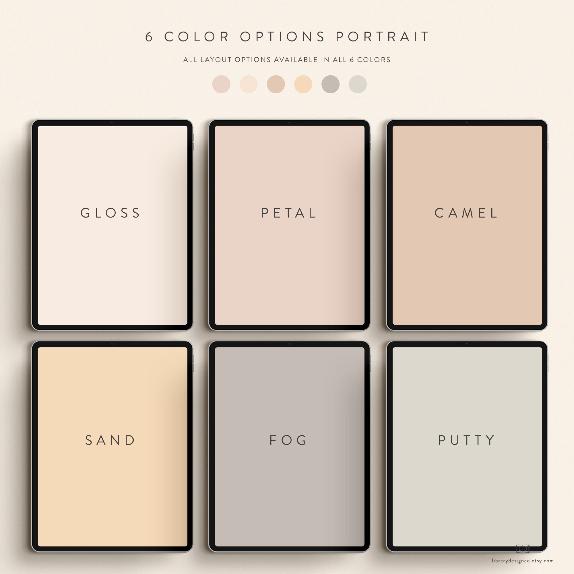 Warm Neutral Digital Paper Pack Instant Digital Download Notability ...