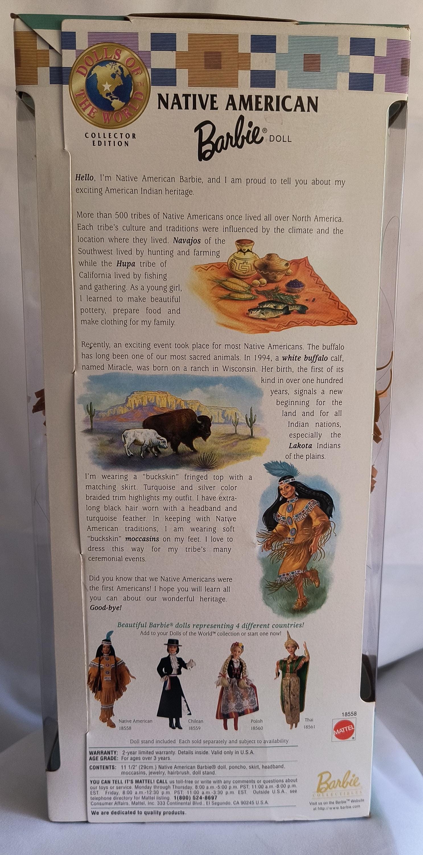 1997 Native American Barbie - Etsy