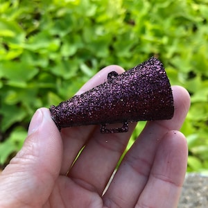 Cheer Megaphone Homecoming Trinket/charm. All in Beautiful Glitter. 1 3 ...
