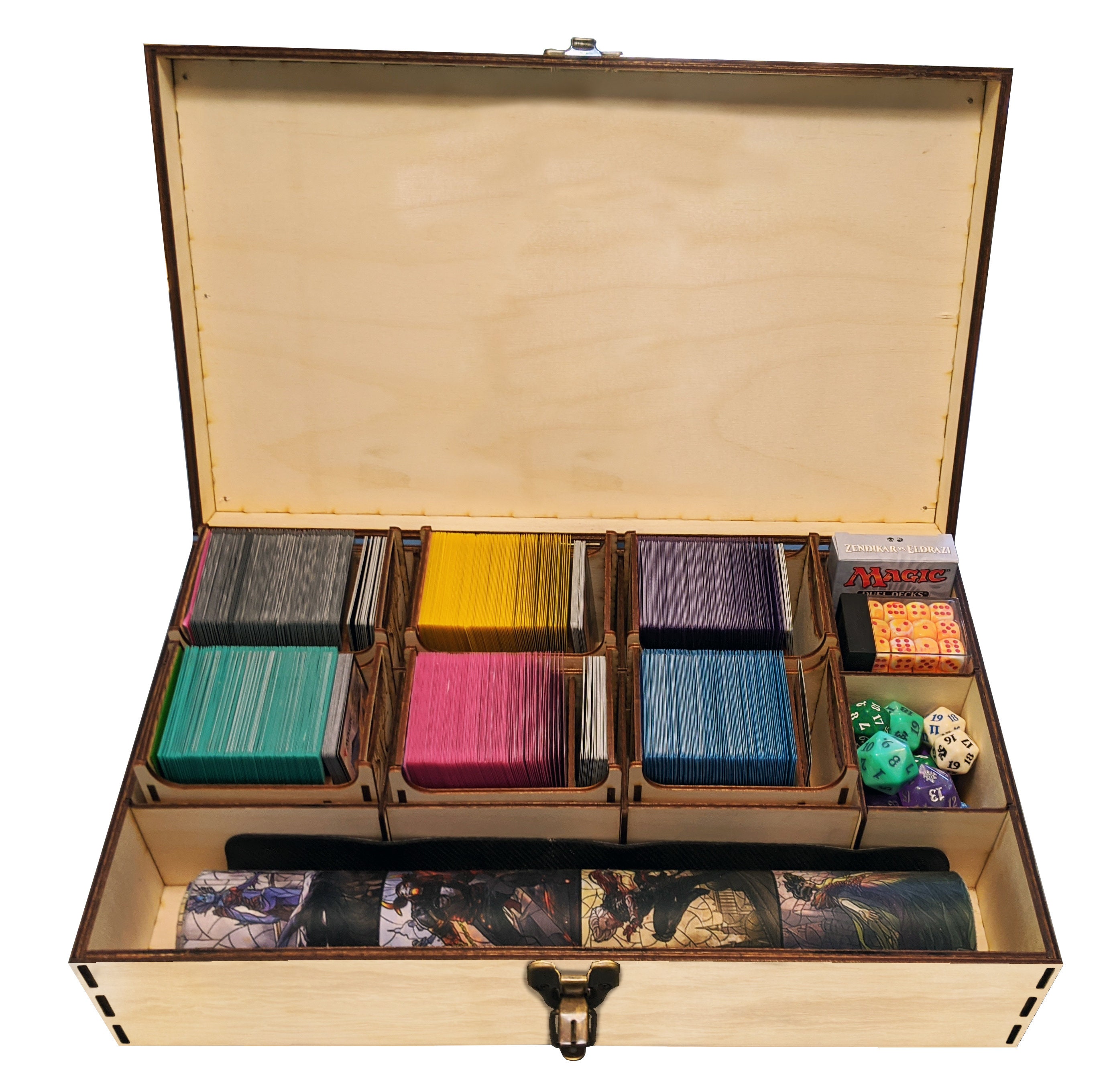 Digital Download - Laser Cut 6-deck Trading Card Box: Edh/mtg/lorcana ...
