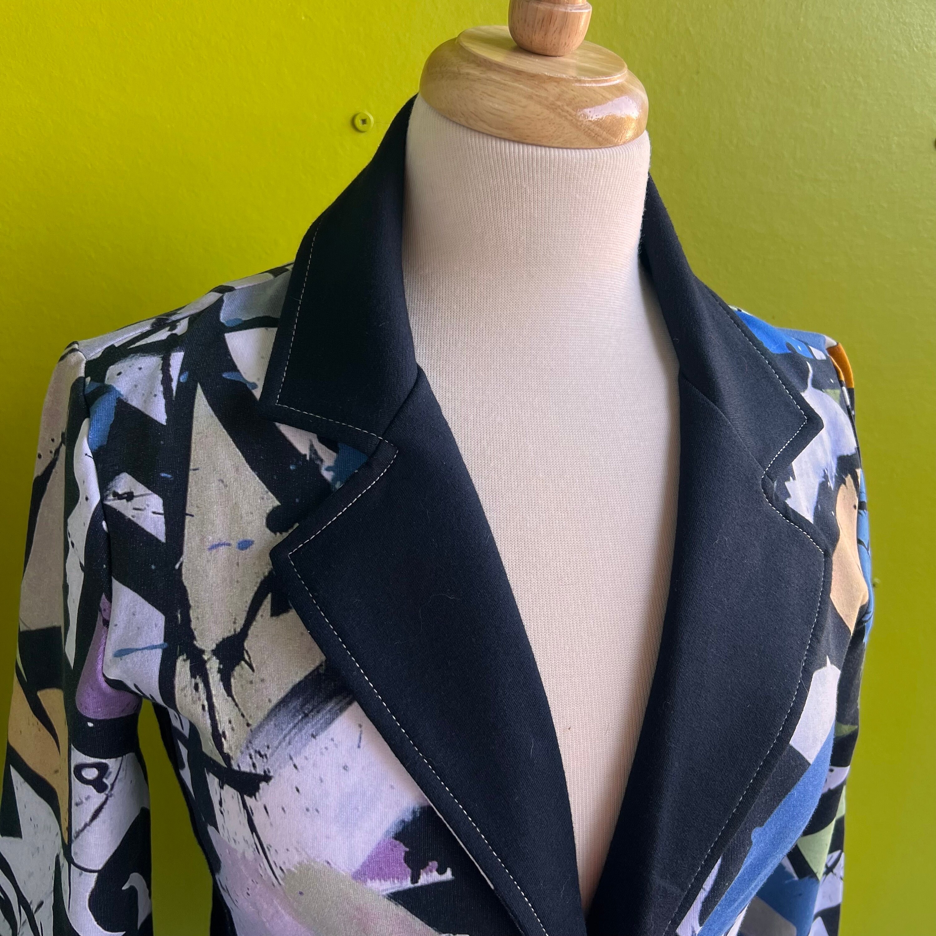 Simply Art by Dolcezza Abstract Design Jacket for Women - Etsy