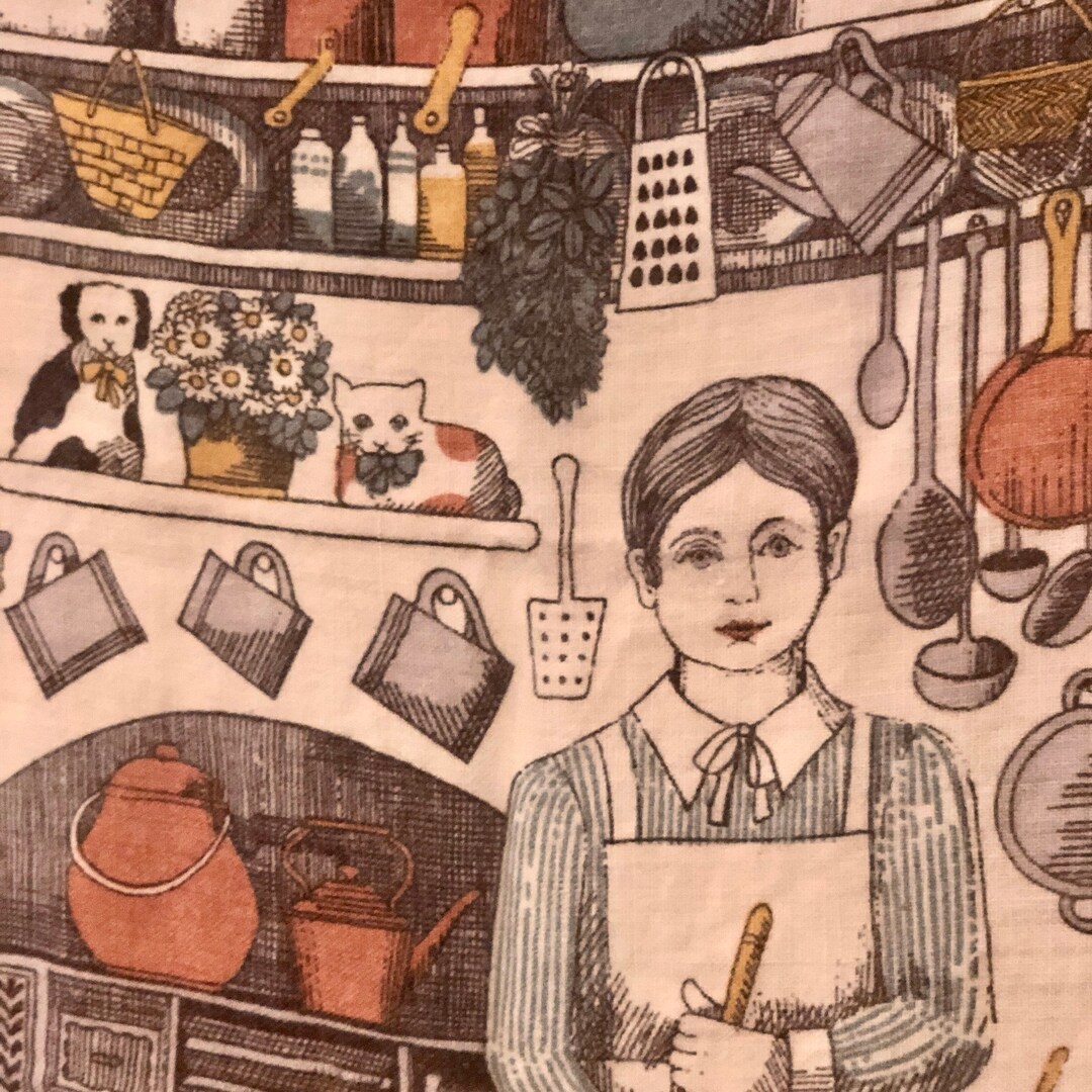 Pat Albeck Tea Towel for the National Trust, Vintage Collectible Tea ...