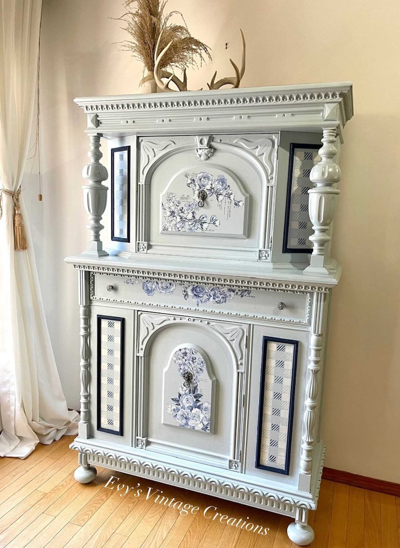 Vintage Jacobean Court Cupboard - Etsy