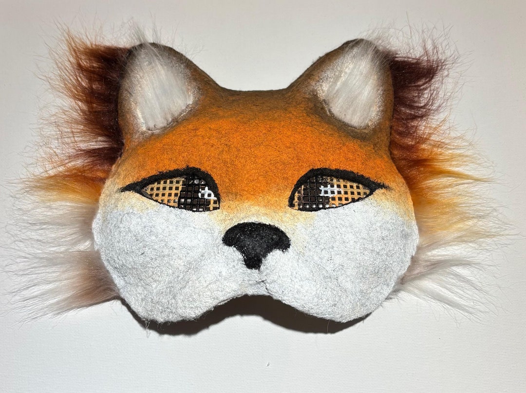 Therian Red Fox Mask // Hand Made Mask // Therian Gear // Red Fox - Etsy