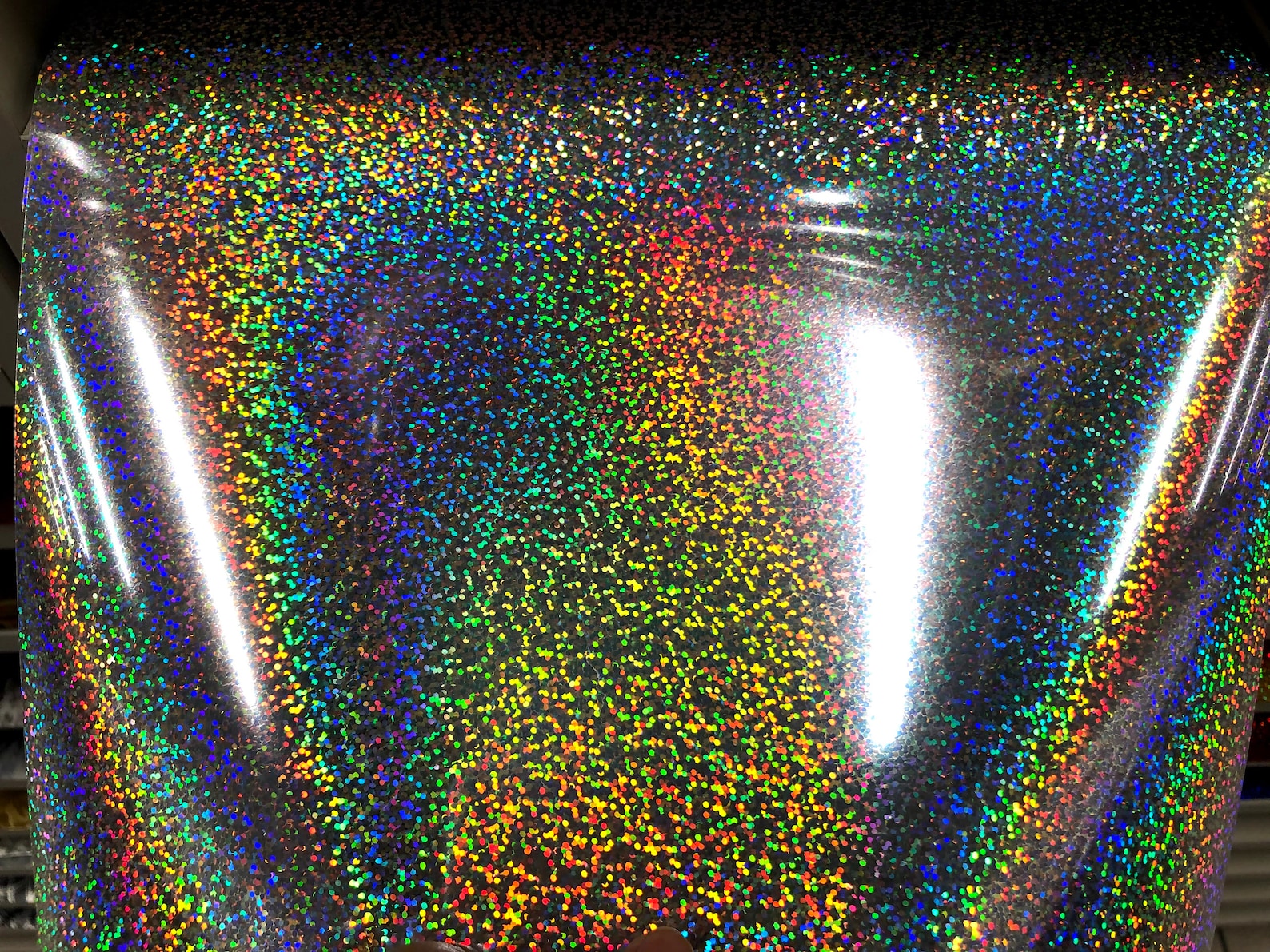 Heat Press Vinyl Holographic in Rainbow Stripe, Shattered Gold ...