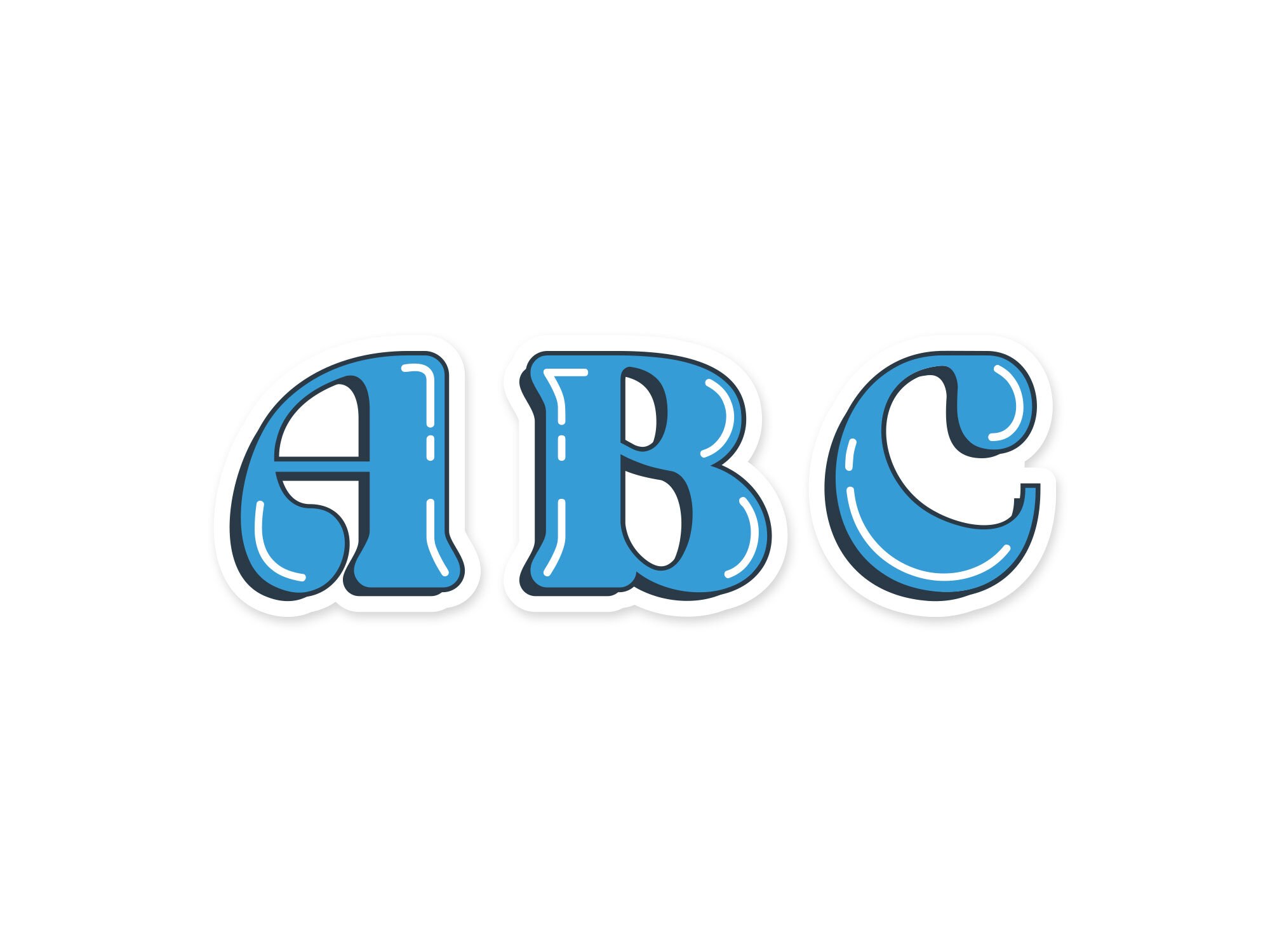Retro Alphabet Stickers - Mix and Match Letters to Create Your Monogram ...
