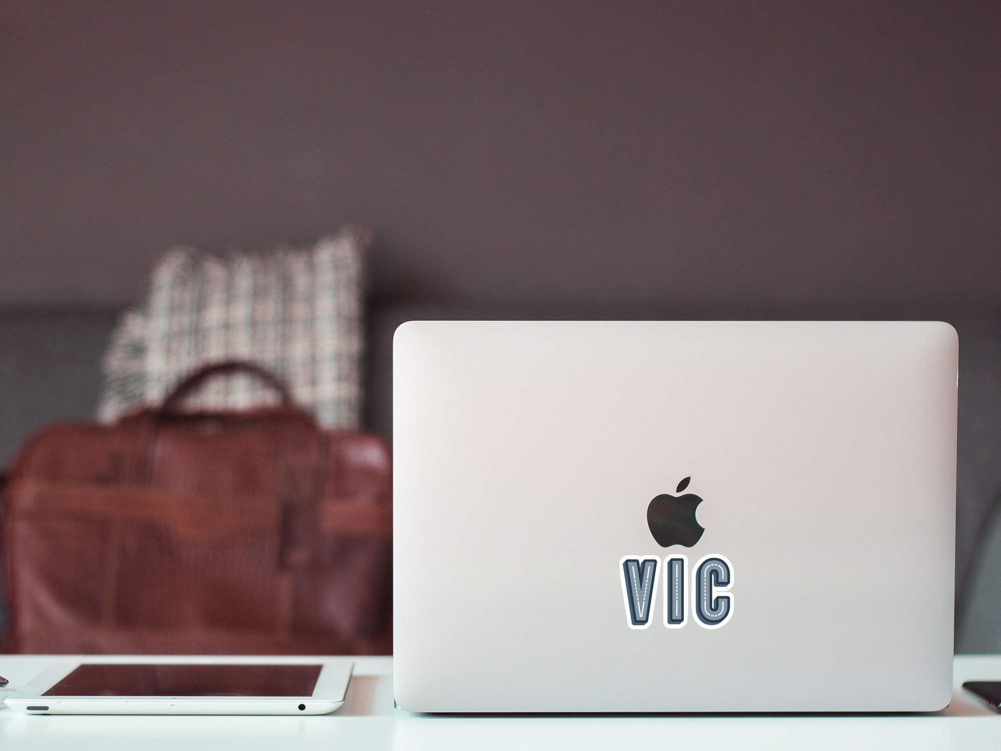 Alphabet Sticker Laptop Monogram Alphabet Letter Decal Sticker Water ...