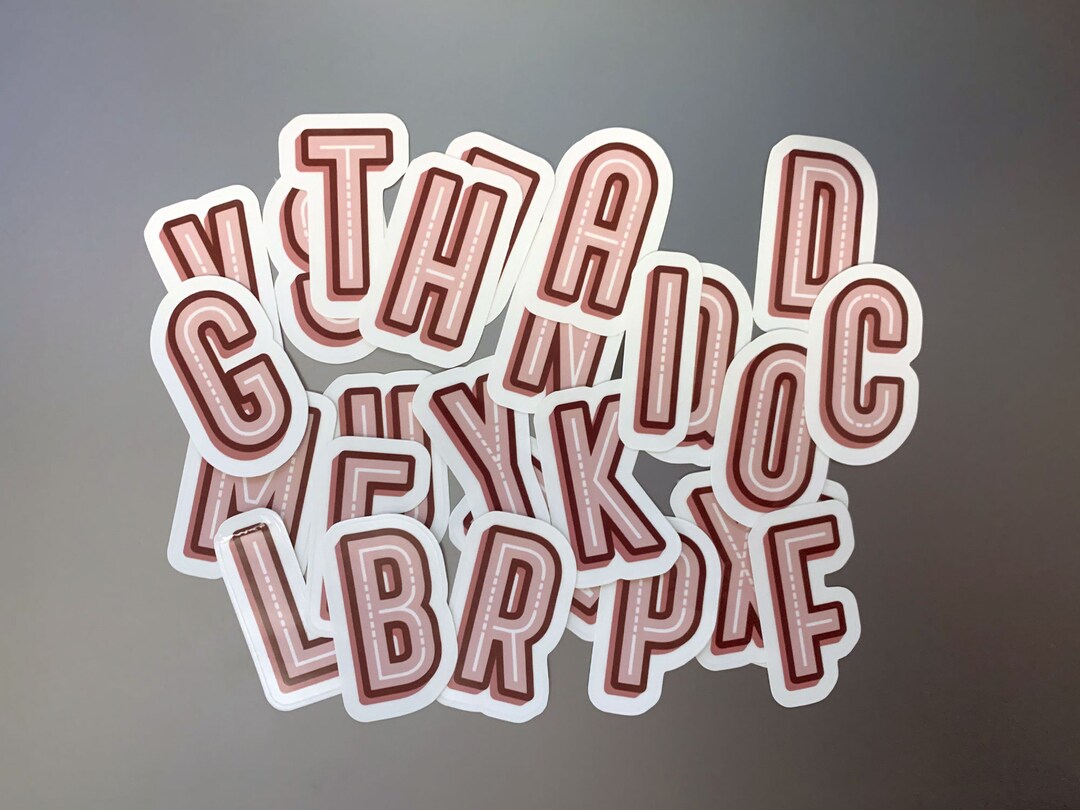 Alphabet Stickers - Mix and Match Letters to Create Your Monogram, or ...