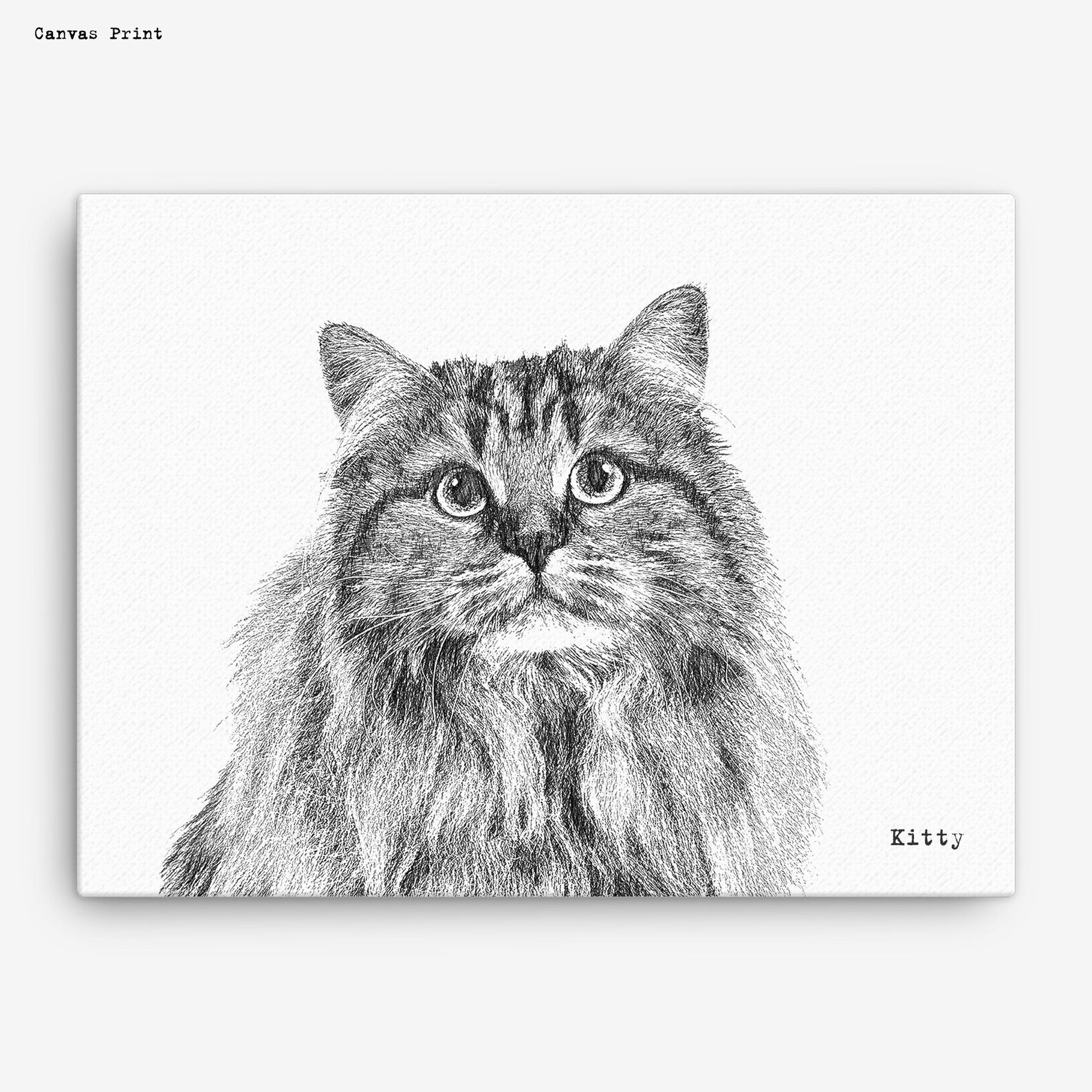 Multiple Cat Portrait From Photos Two Cat Portrait Digital - Etsy UK