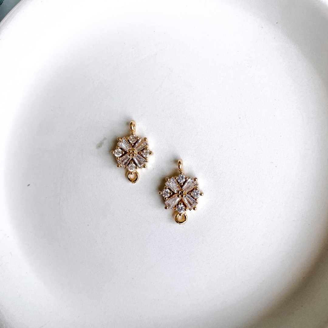 Multi Gem Circle Gem Charm 10 PIECES - Etsy