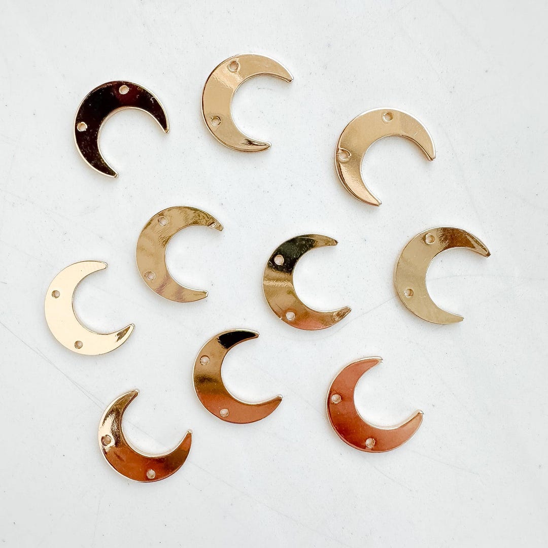 Vertical Crescent Connector - 10 Pieces - October Launch - Etsy