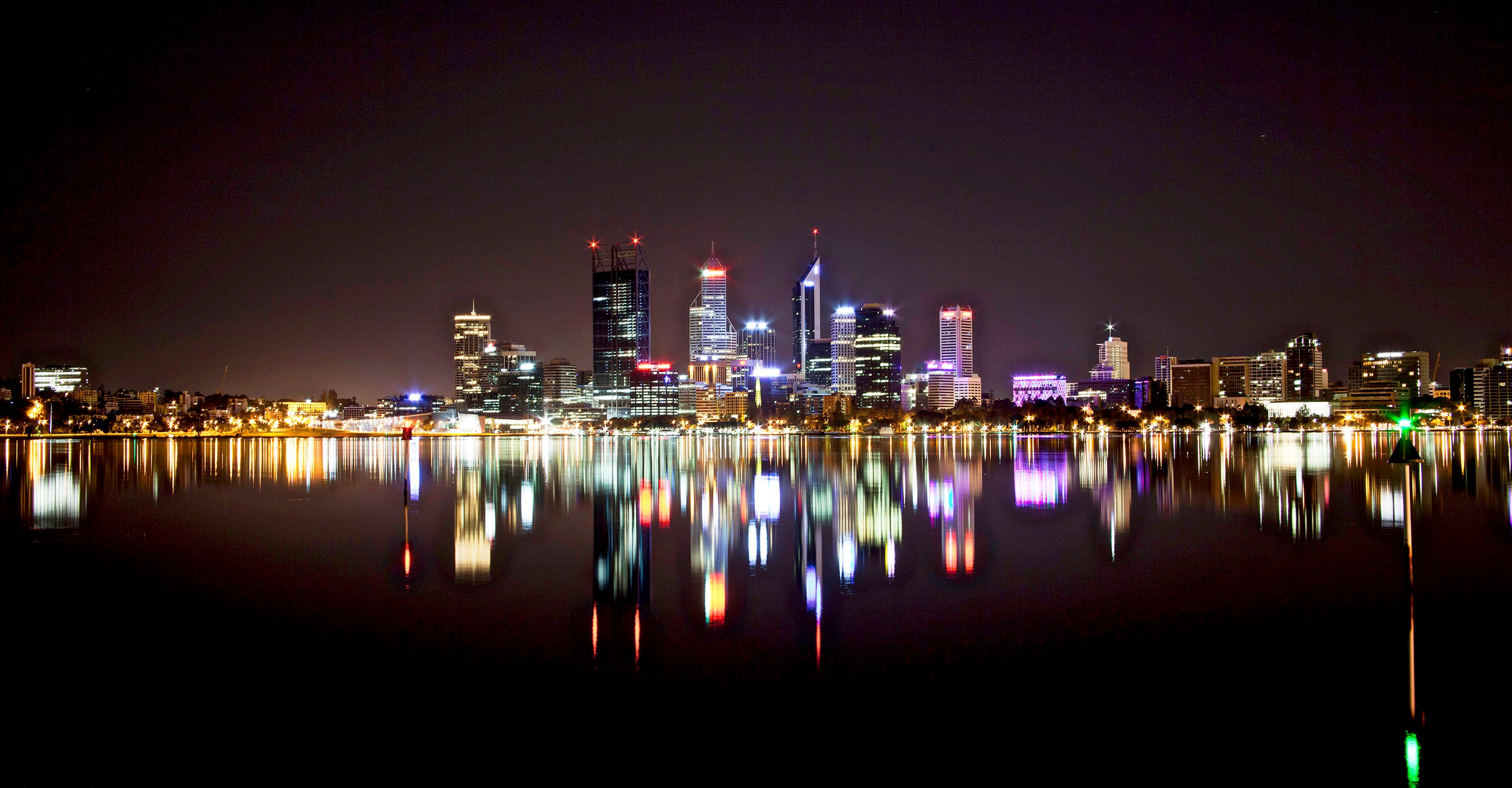 Perth Skyline at Night | Etsy
