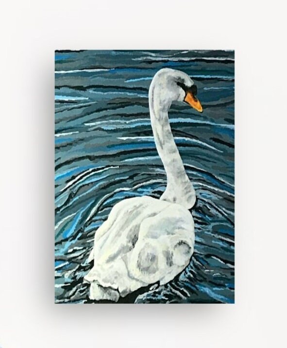 Swan print wall art home decor artwork prints Swan | Etsy