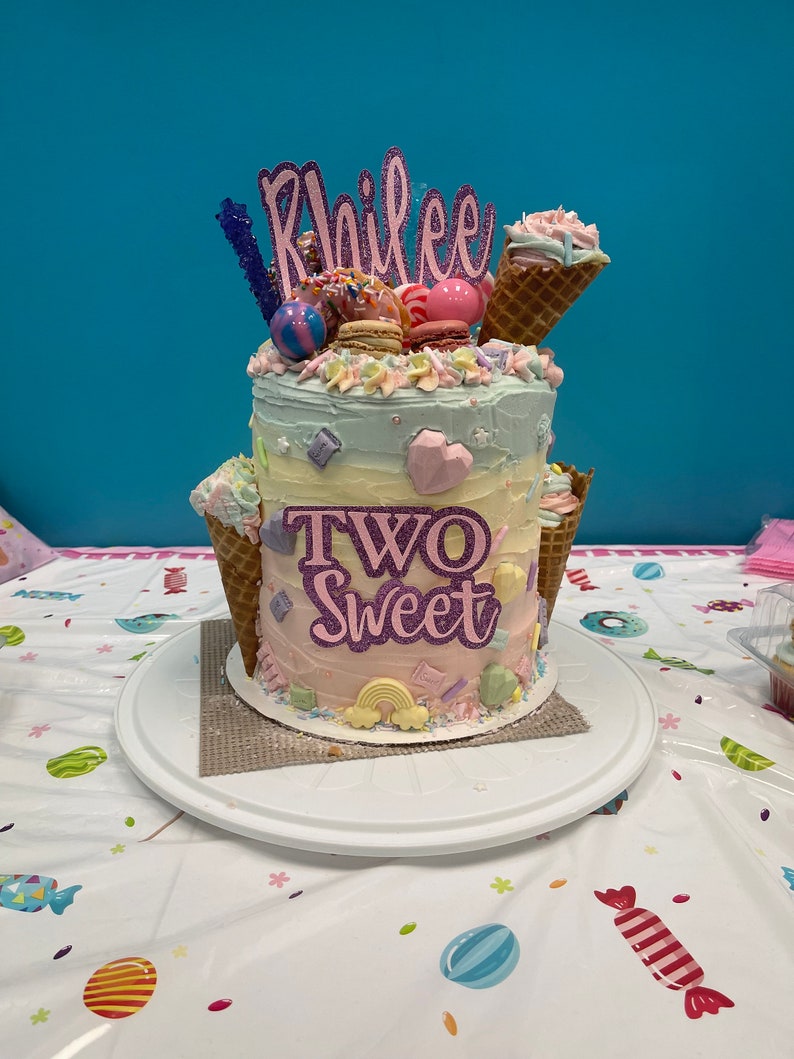 Custom Cake Topper, Name Cake Topper, Custom Name Cake Topper, Glitter ...
