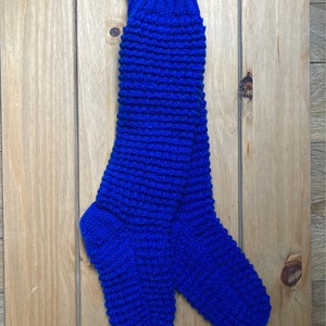 Hand Knitted Chunky Socks - Warm and Cosy - Etsy