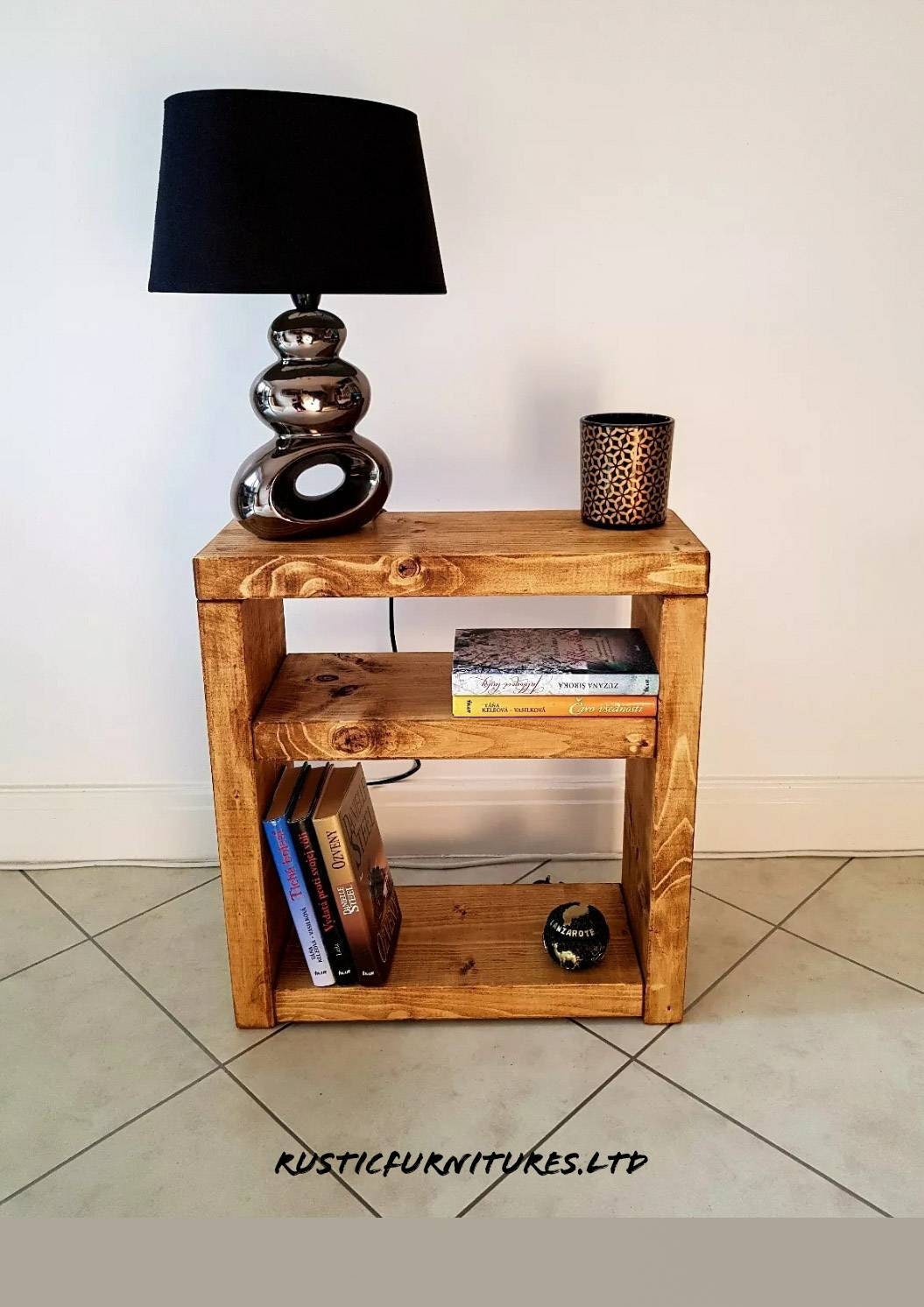Rustic Bedside Table/side Tables/rustic Chunky Handmade - Etsy UK