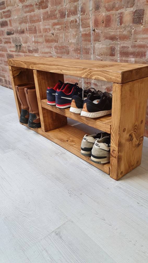Rustic Handmade Shoe Rack /shoe Organiser/chunky Rustic - Etsy UK