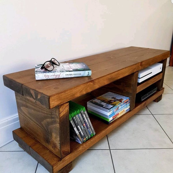 Wooden Tv Unit Small - Etsy UK