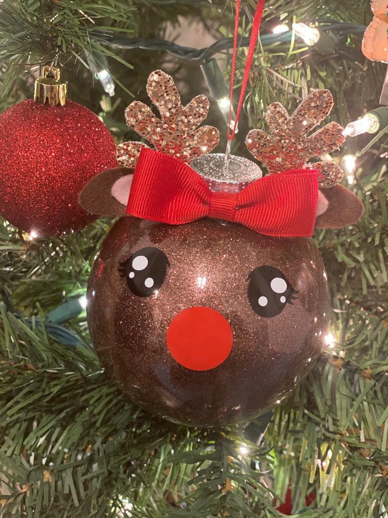 Reindeer Christmas Ornament Reindeer Ornament Rudolph - Etsy