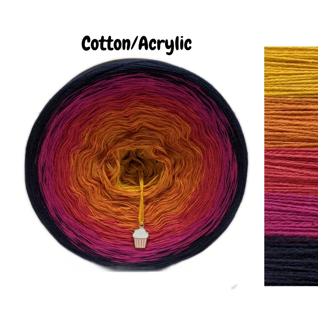 Hot Pink - C/A054 - Gradient Cake Yarn, Ombre Yarn Cake, Colour Change ...