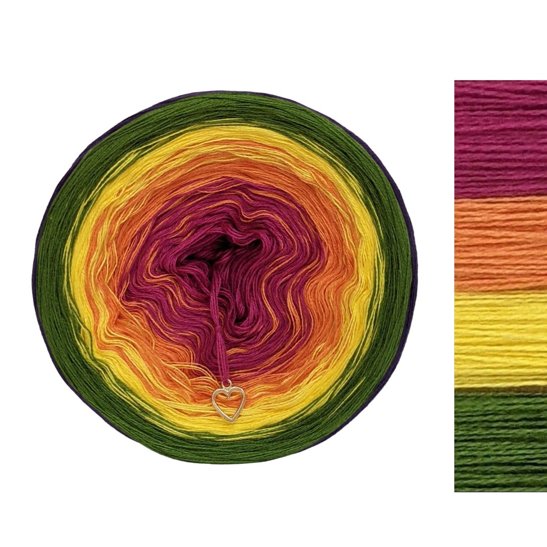Ranunculus - C/A108 - Gradient Cake Yarn, Ombre Yarn Cake, Colour ...