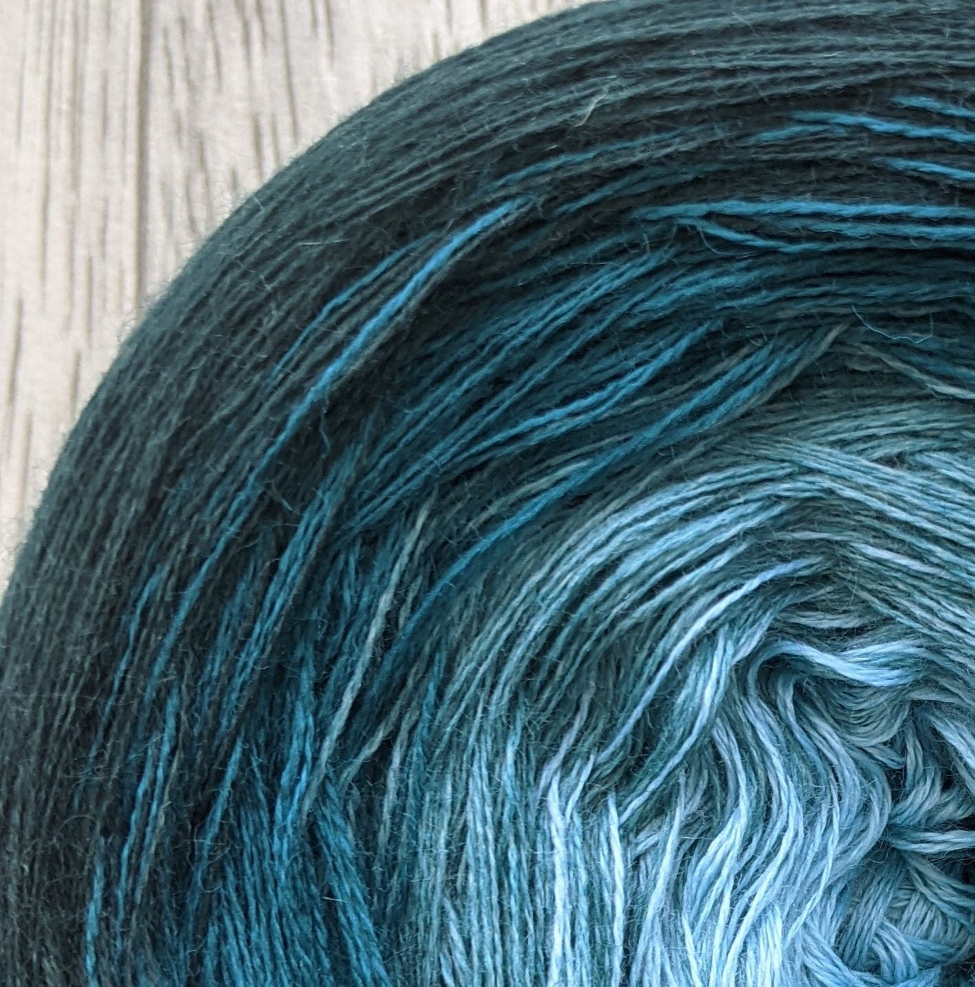 Royal Blue Merino/Acrylic Light and Dark Blue Ombre Yarn | Etsy