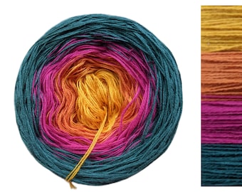 Pink Rose C/A029 Gradient Cake Yarn, Ombre Yarn Cake, Colour Change ...