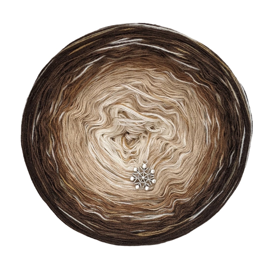 Limited Edition - Brown Ombre Yarn Cake With Printed Thread - Colour ...