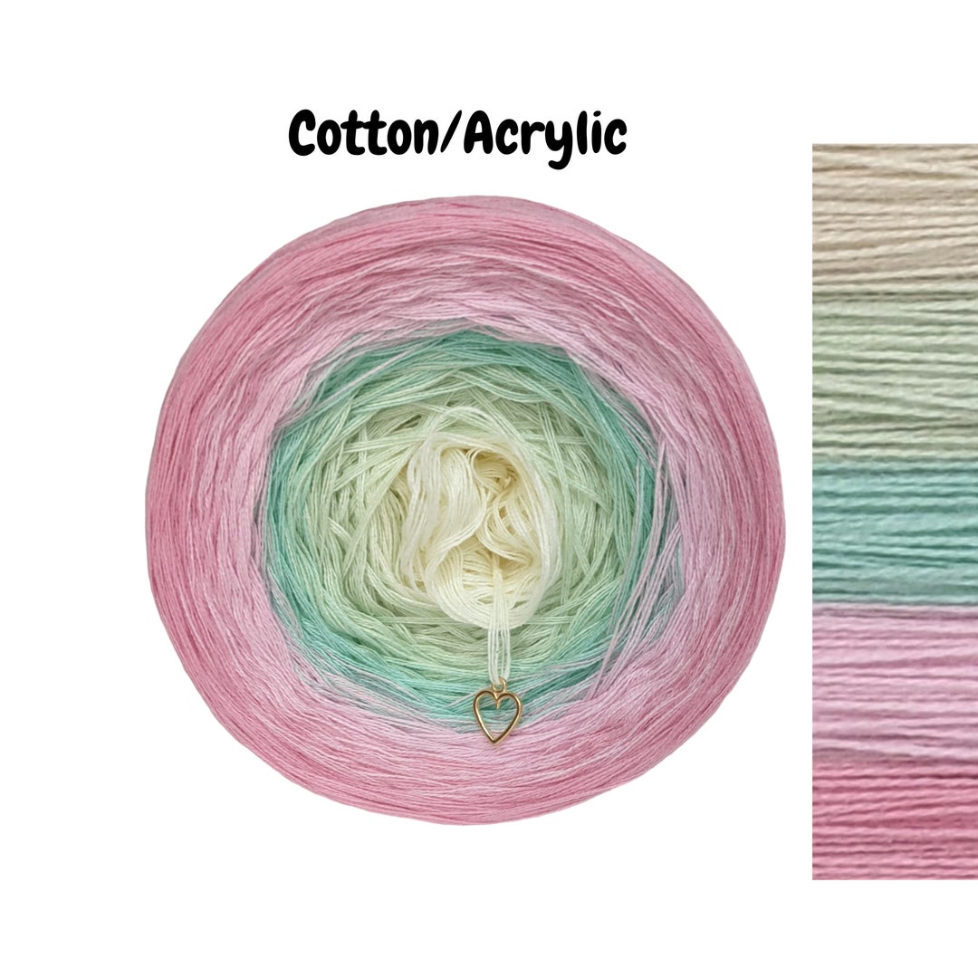 C/A095 - Gradient Cake Yarn, Ombre Yarn Cake, Colour Change Yarn, 3 Ply ...