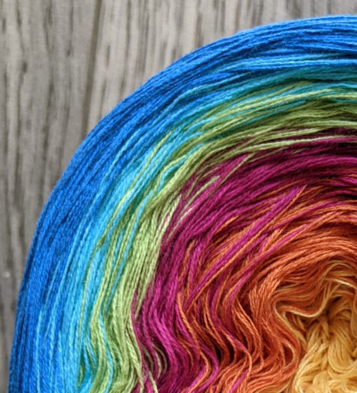 Rainbow C/A034 Gradient Cake Yarn Ombre Yarn Cake Colour | Etsy