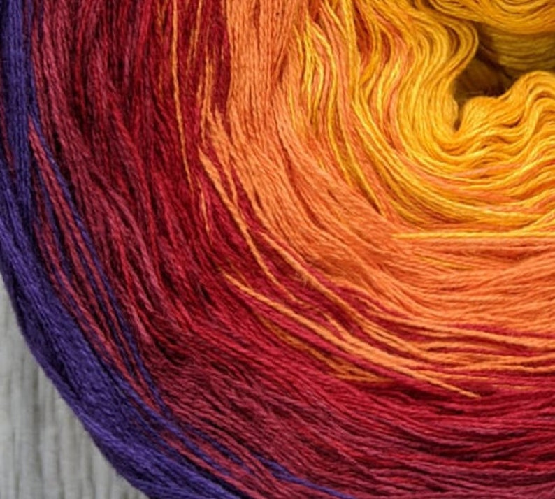 Sunset C/A015 Gradient Cake Yarn Ombre Yarn Cake Colour - Etsy
