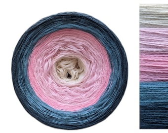 Pink Rose C/A029 Gradient Cake Yarn, Ombre Yarn Cake, Colour Change ...