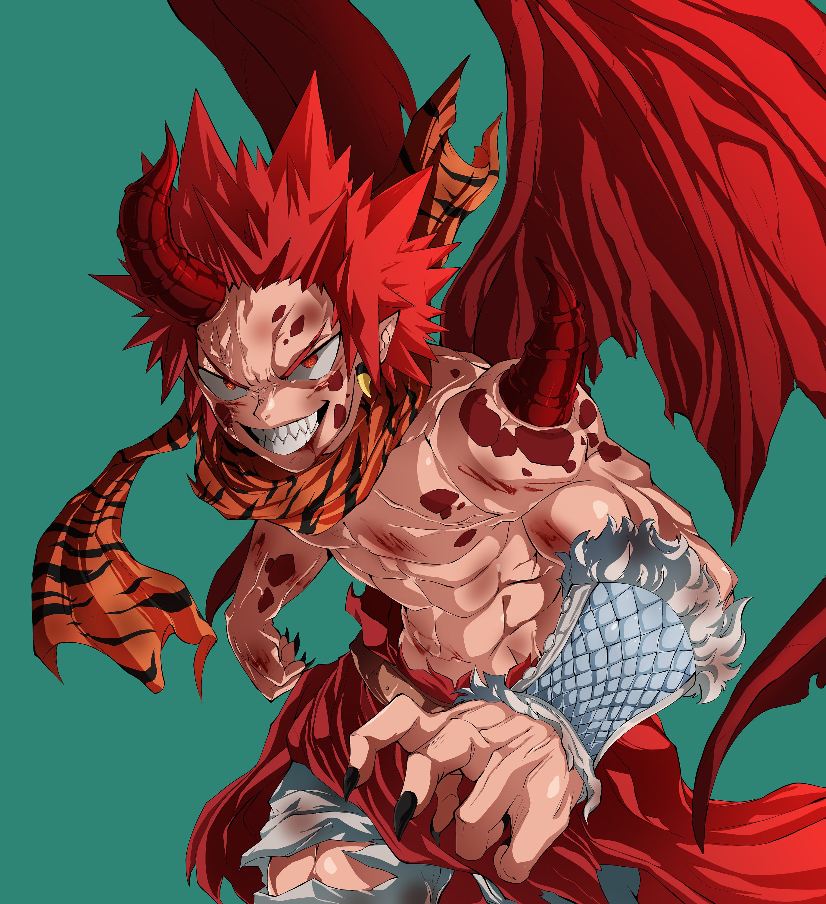 Dragon Kirishima My Hero Academia Eijirou Kirishima Art | Etsy