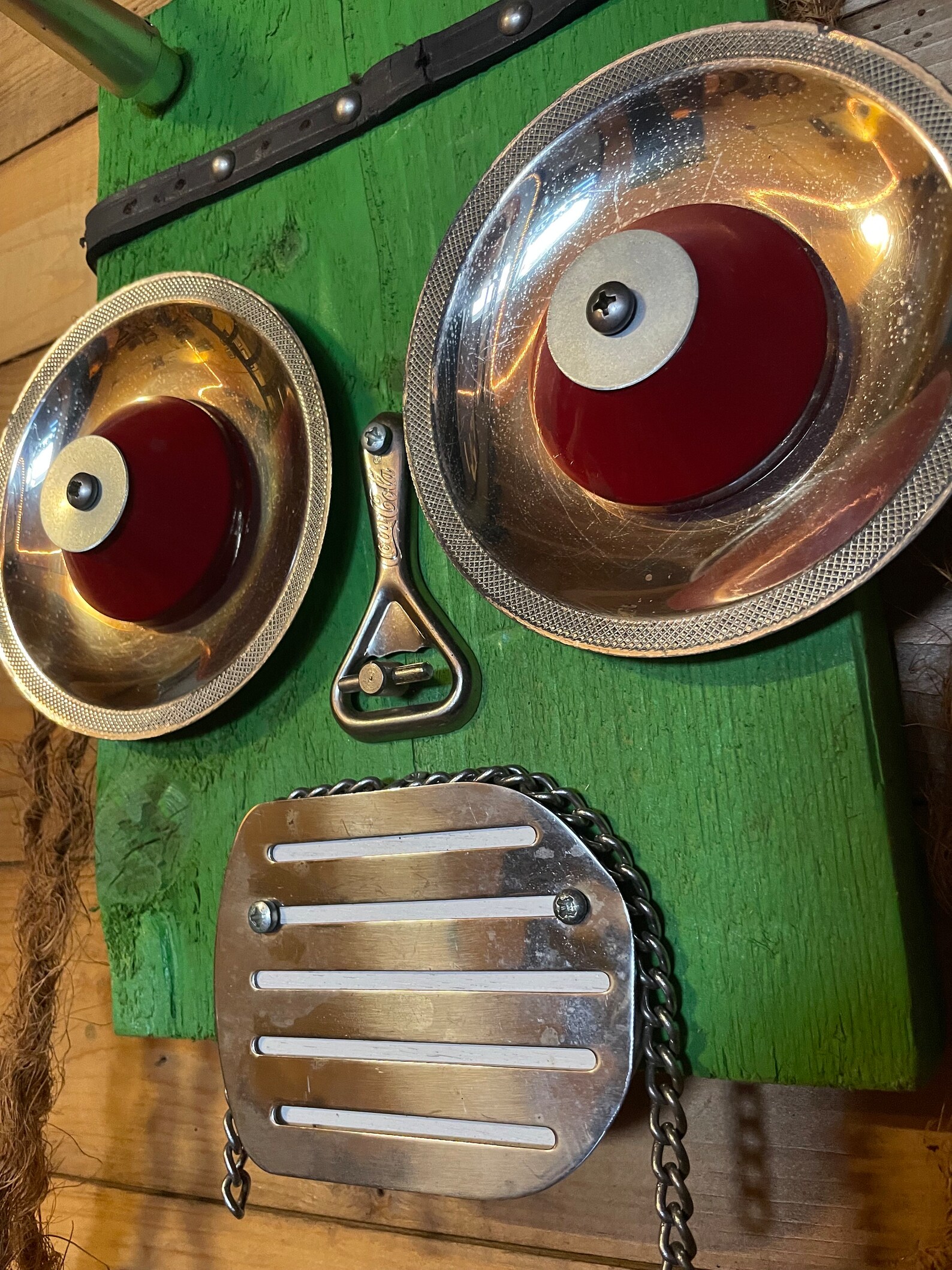 Scrap Wood Face (green) - Etsy