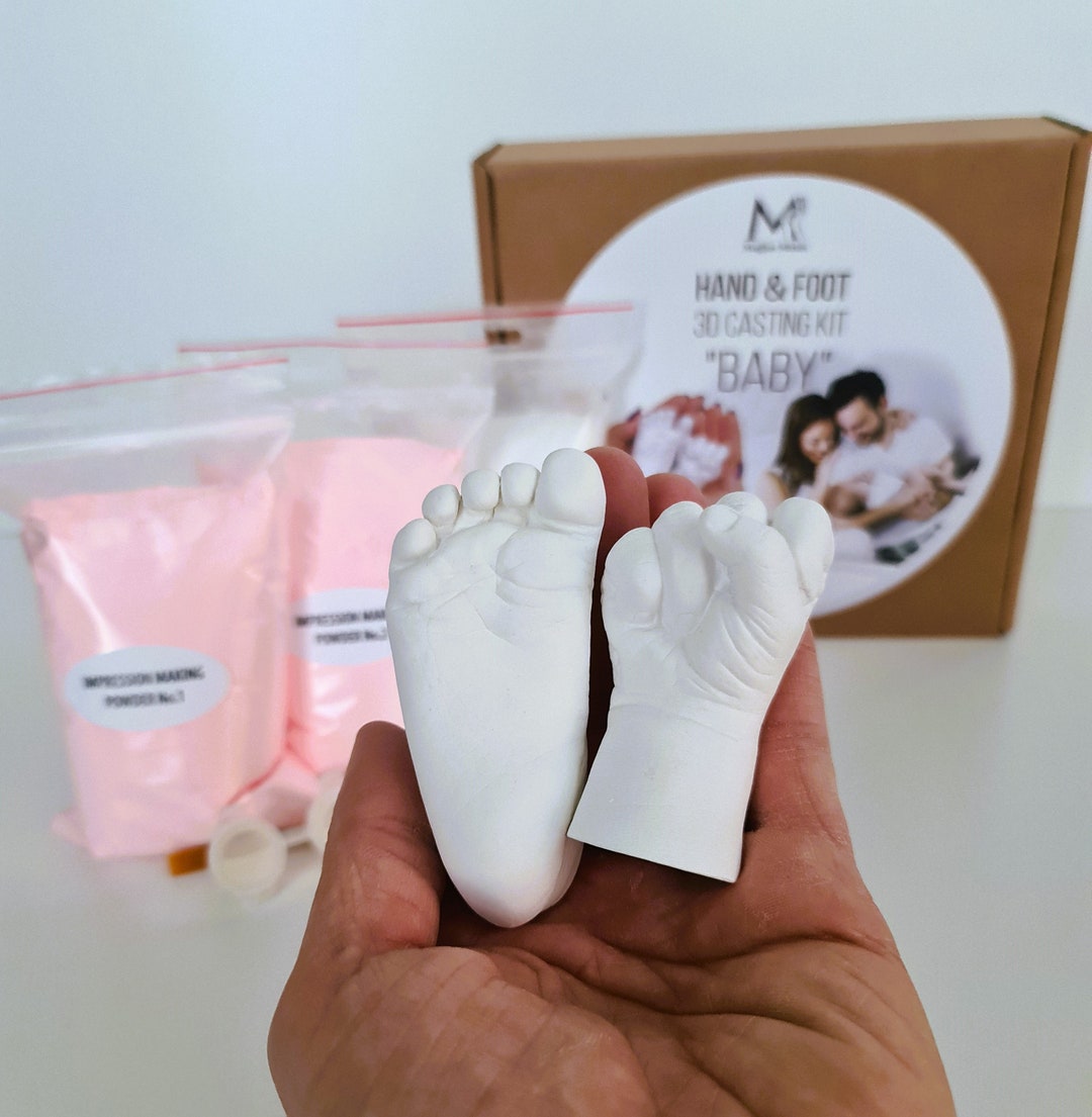 3D Hand and Foot Plaster Casting Kit for Baby 0-6 Months With ...