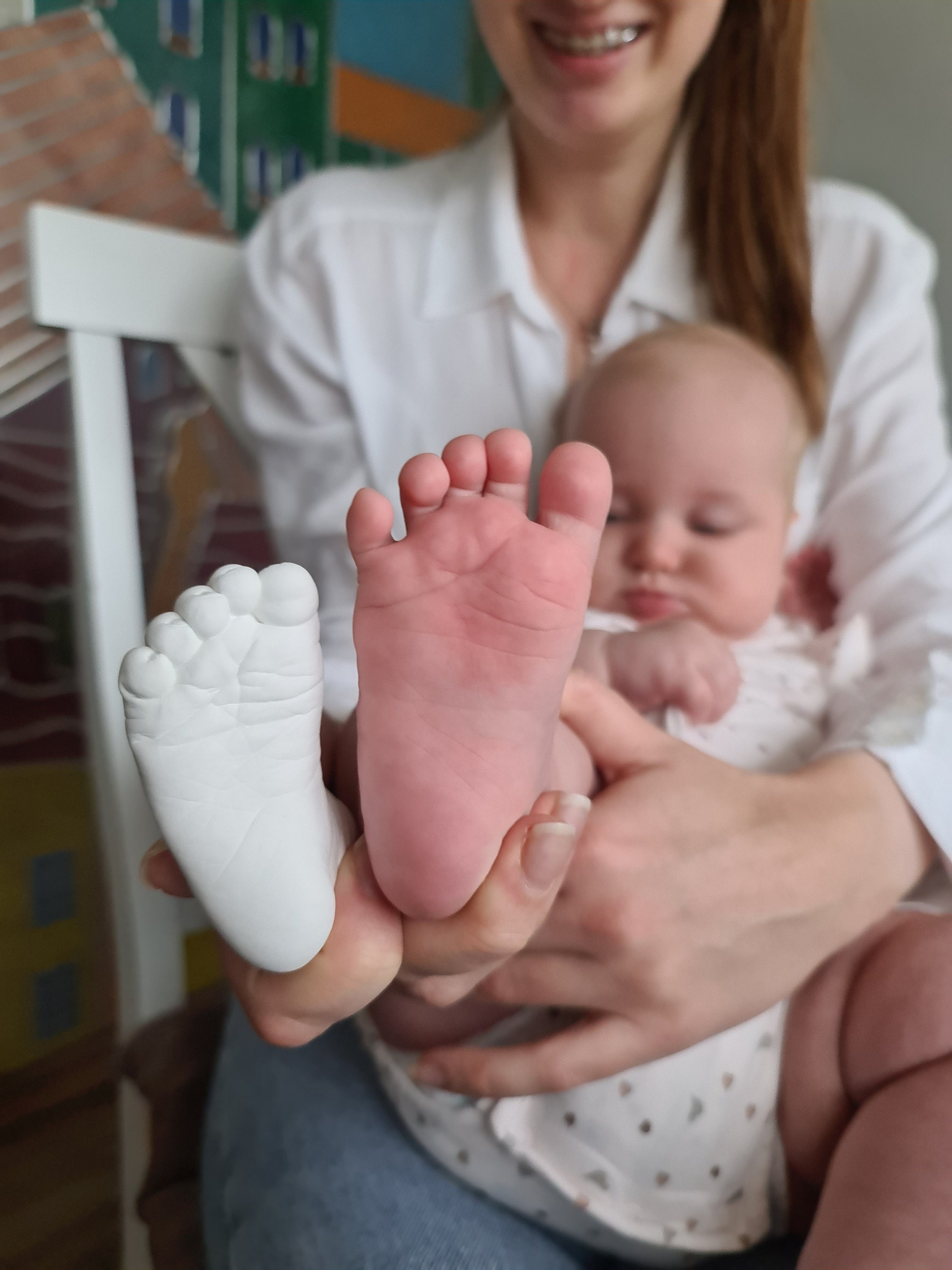 3D Baby Hands and Feet Plaster Casting Kit 0-1 Year With Modeling ...