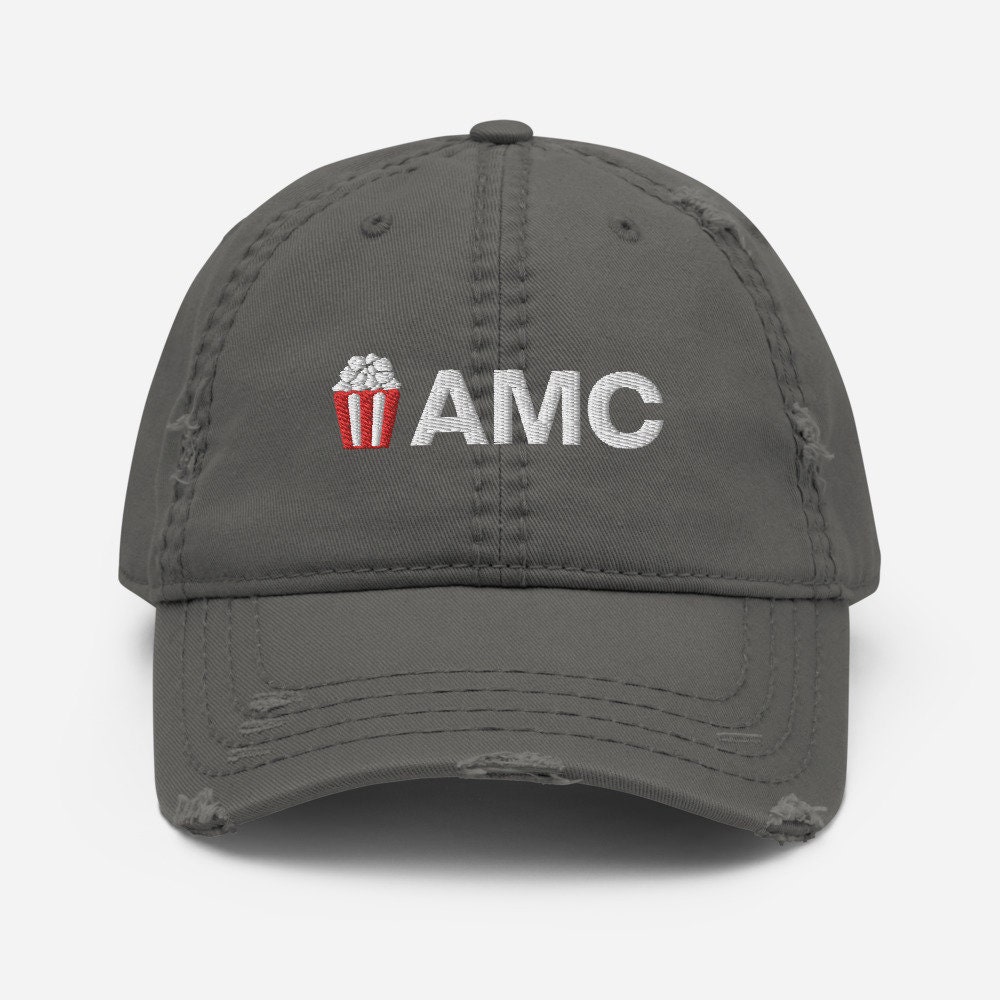 AMC Popcorn Logo Distressed Dad Hat | Etsy