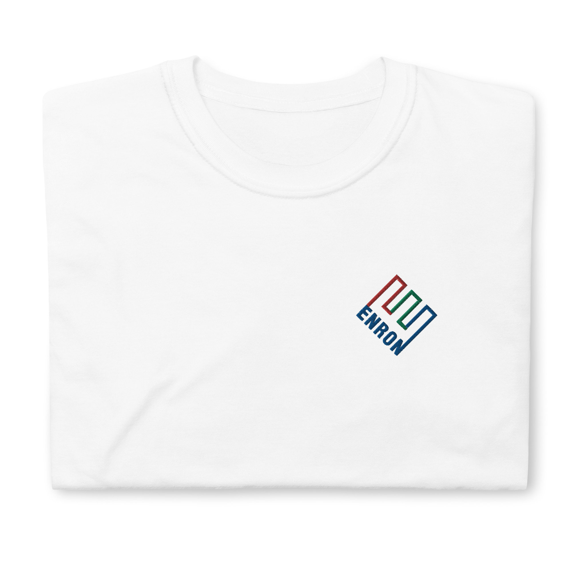 Enron Vintage Embroidered Short-sleeve Unisex T-shirt - Etsy