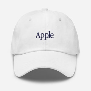 Apple Logo Cap - Vintage Inspired Corporate Merch - Etsy