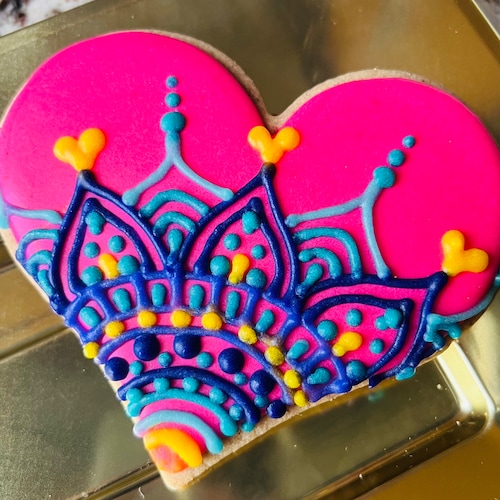 Sweet Hearts 4 Hand Made Royal Icing Sugar Cookies gluten - Etsy