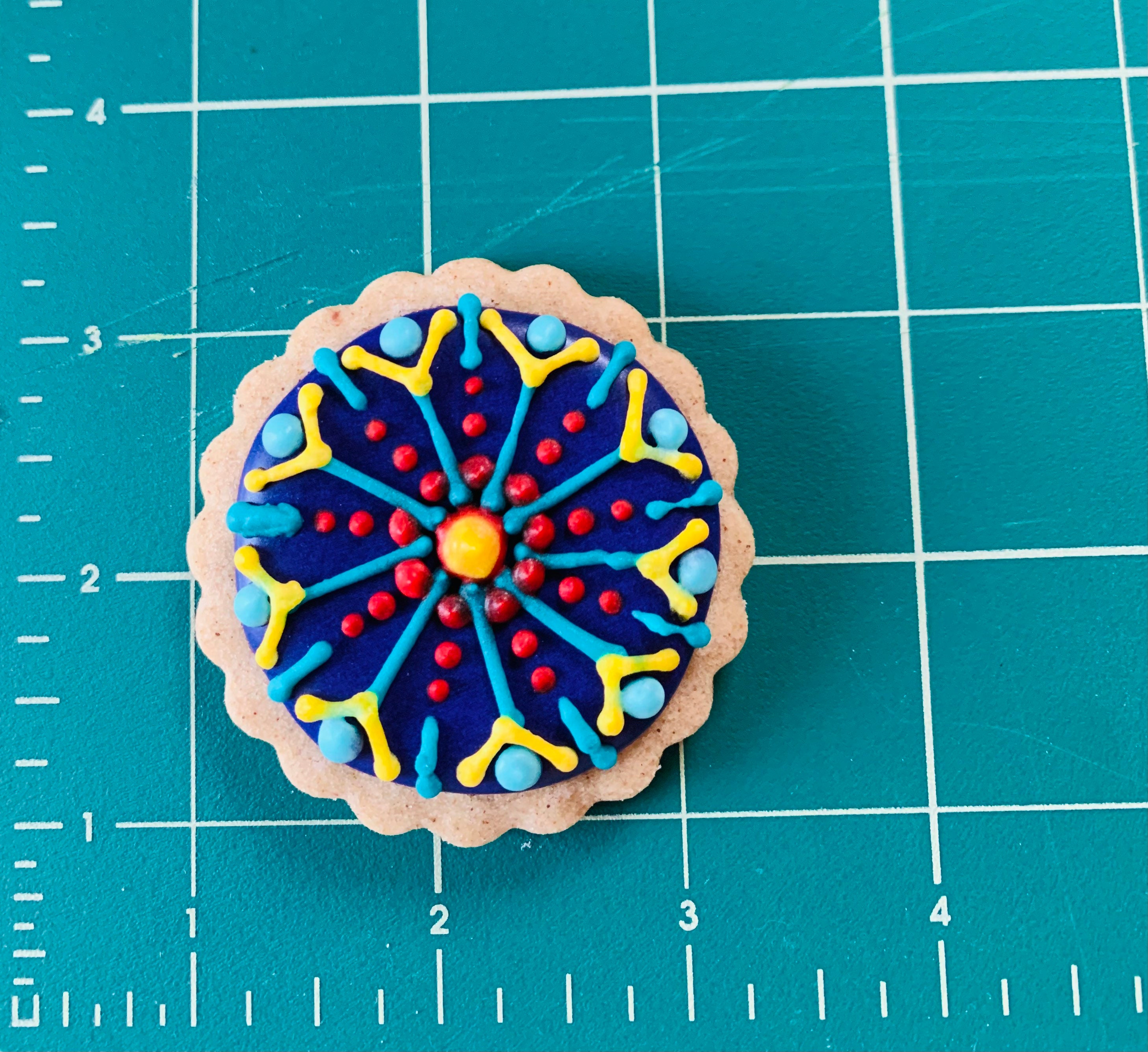 Mosaic Royal Icing Sugar Cookies (set of 8) - Etsy