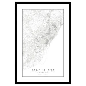 High Resolution Printable Map of Barcelona. Instant Download. - Etsy